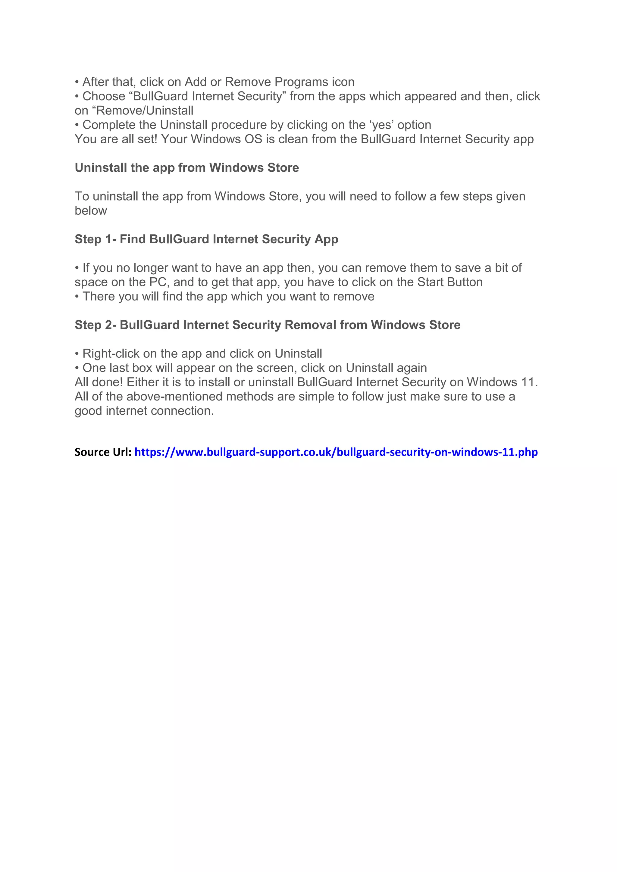 How to install BullGuard Internet Security on Windows 11? | PDF
