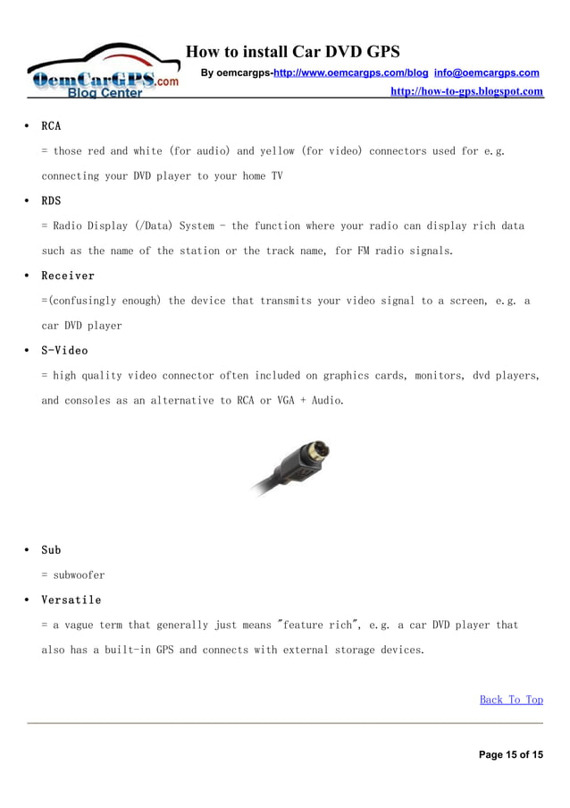 How to install car dvd gps | DOC