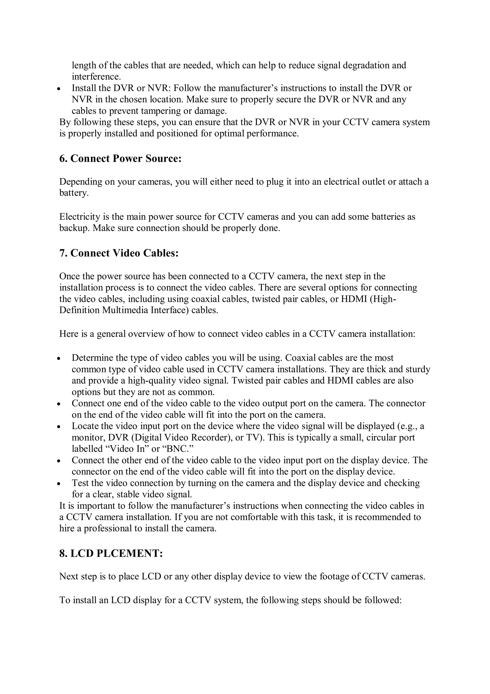 How to Install CCTV Camera Step by Step.pdf | Cameras and Camcorders ...