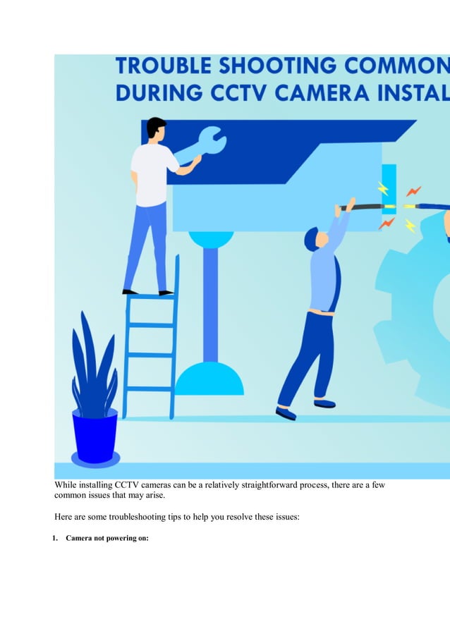 How to Install CCTV Camera Step by Step.pdf | Cameras and Camcorders | Consumer Electronics