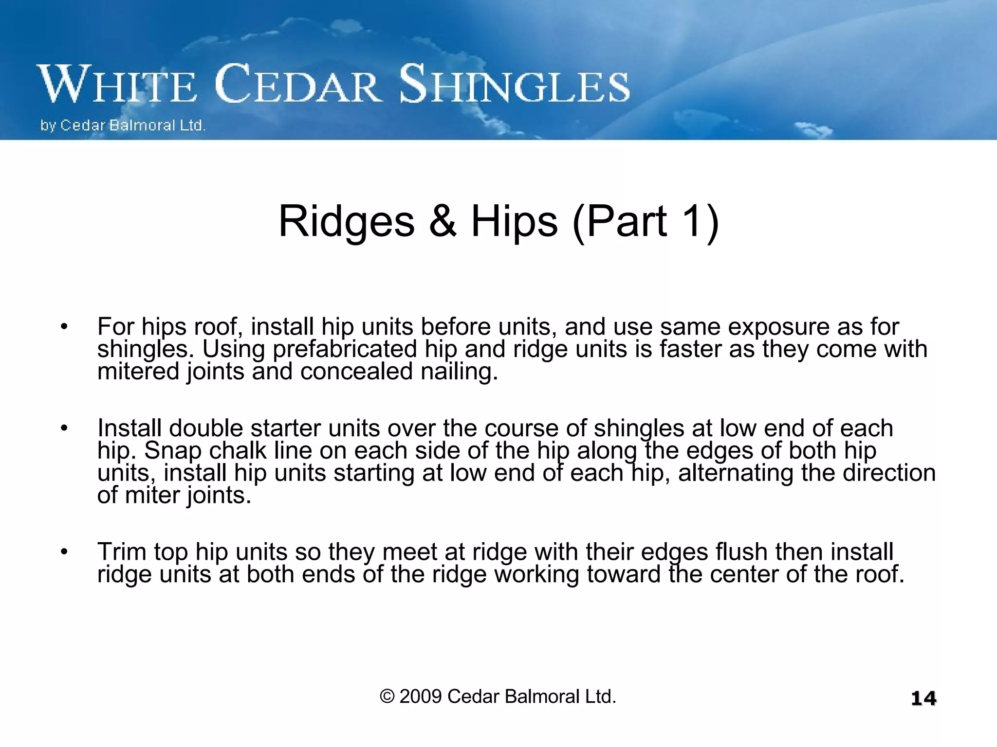 How To Install Cedar Shingles | PPT