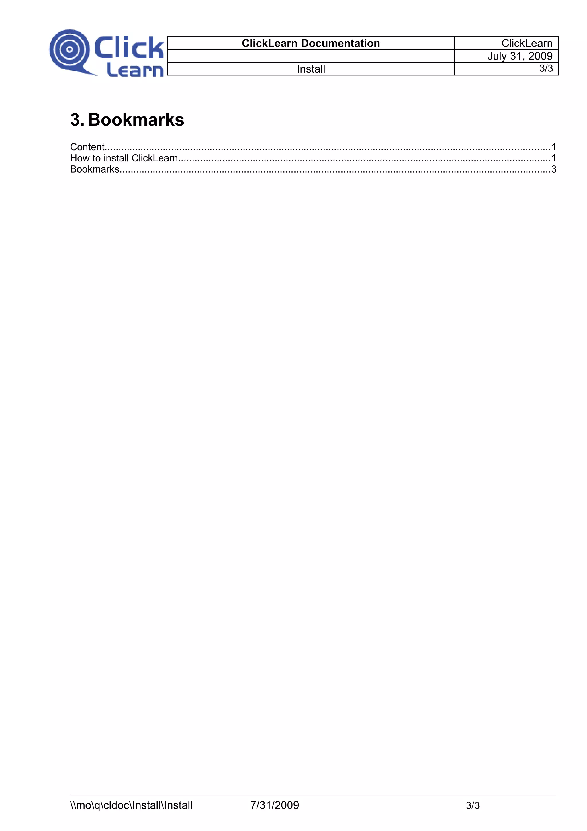 How To Install Clicklearn | DOC