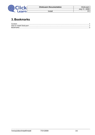 How To Install Clicklearn | PDF