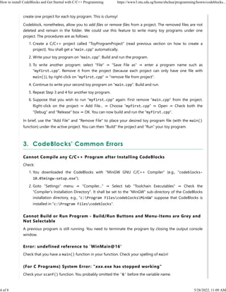 How to install CodeBlocks | PDF