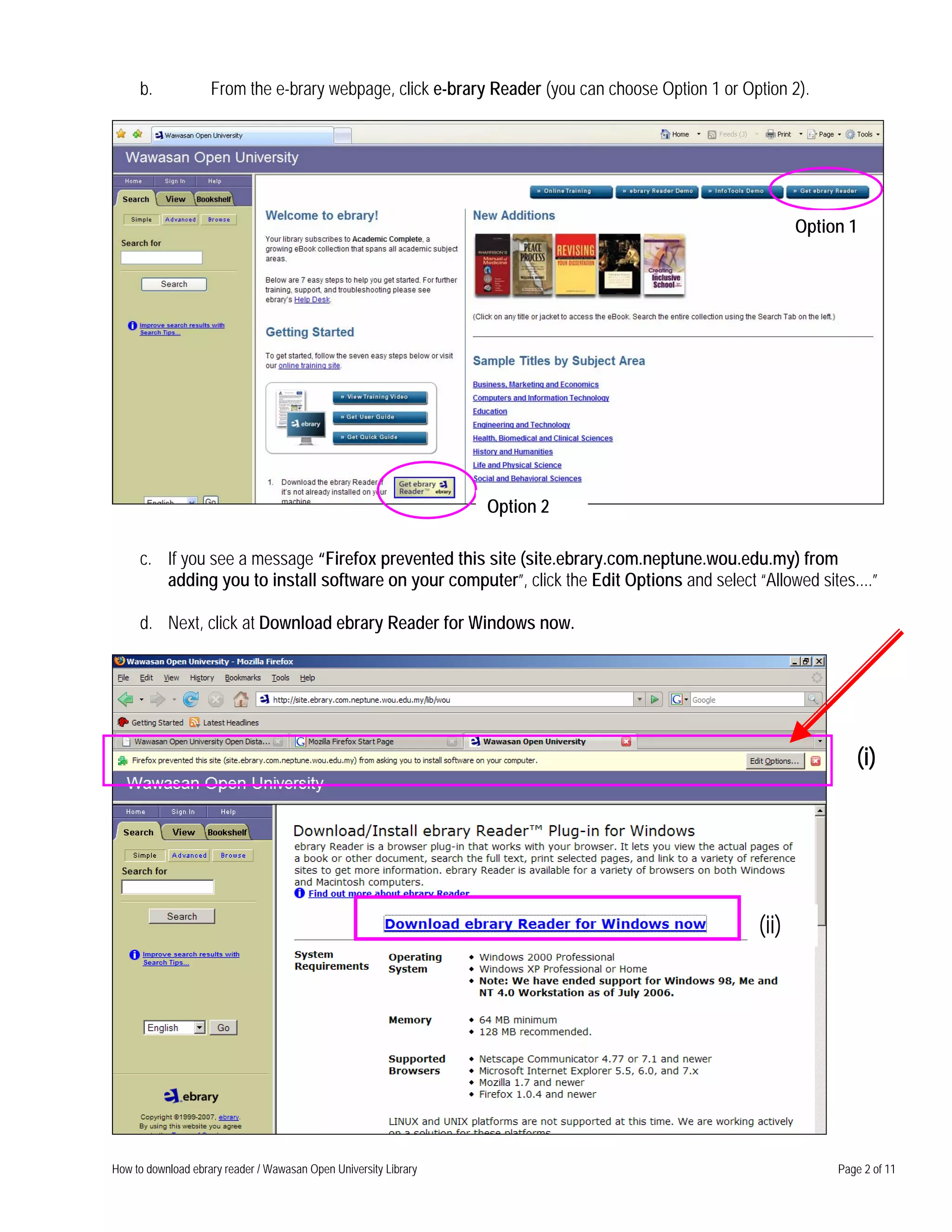 Guide to install ebary reader | PDF | Computing | Technology & Computing