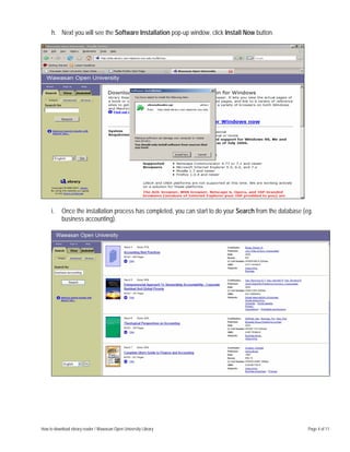 Guide to install ebary reader | PDF | Computing | Technology & Computing