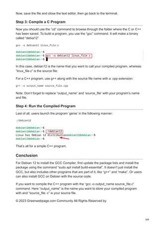 How to Install GCC Compiler on Debian 12.pdf