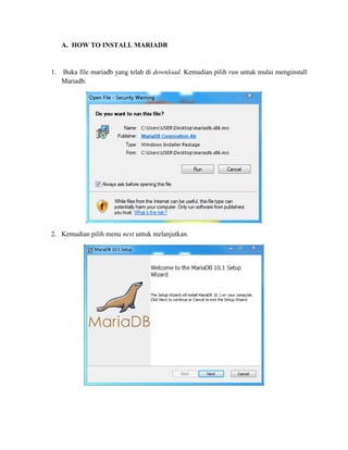 How to install mariadb | PDF