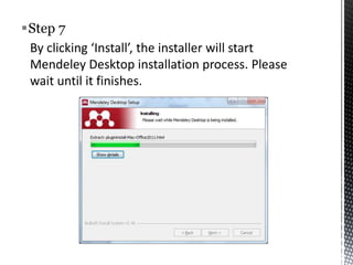 How to install Mendeley Desktop for Windows | PDF | Desktops | Computing