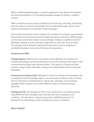 How to Install Node.js and NPM on Windows and Mac? | PDF