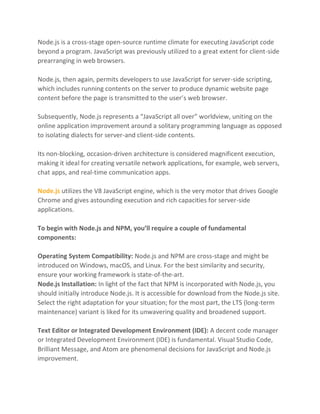 How to Install Node.js and NPM on Windows and Mac? | PDF