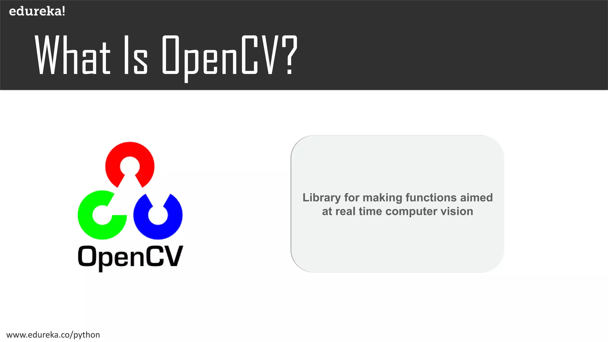 How To Install OpenCV On Windows? Edureka | PPT