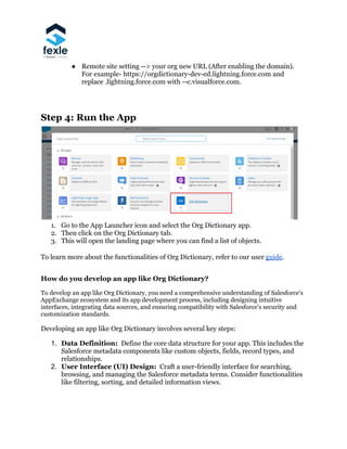 How to Install Org Dictionary, a Salesforce Schema Reference Book - Step by Step Installation ...