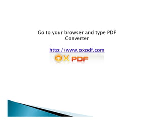 Using PDF Converter | PPT