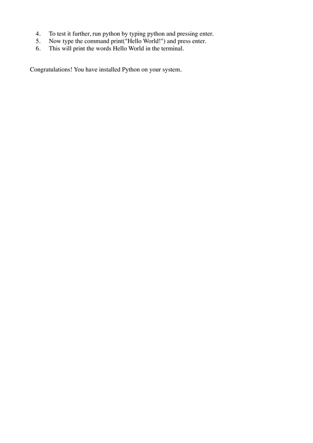 How to Install Python on Windows | PDF