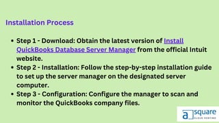 QuickBooks database server manager free download | PDF