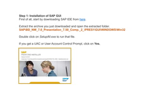 How to install SAP IDES GUI on Windows[25826].pptx | Operating Systems ...
