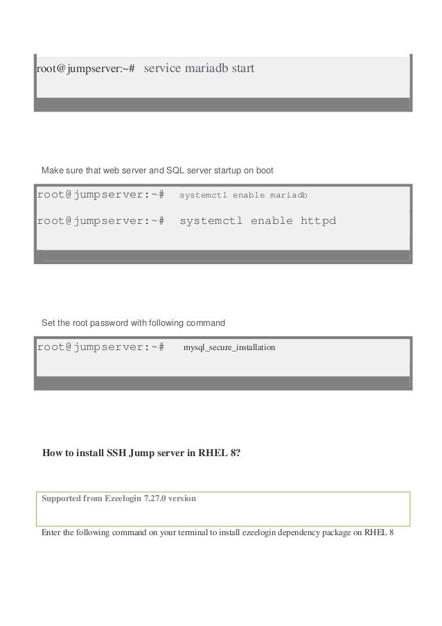 How to install Setup & Configure SSH Jump Server on a Linux box | PDF