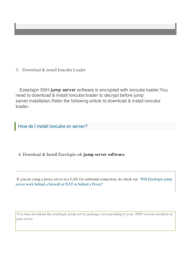 How to install Setup & Configure SSH Jump Server on a Linux box | PDF