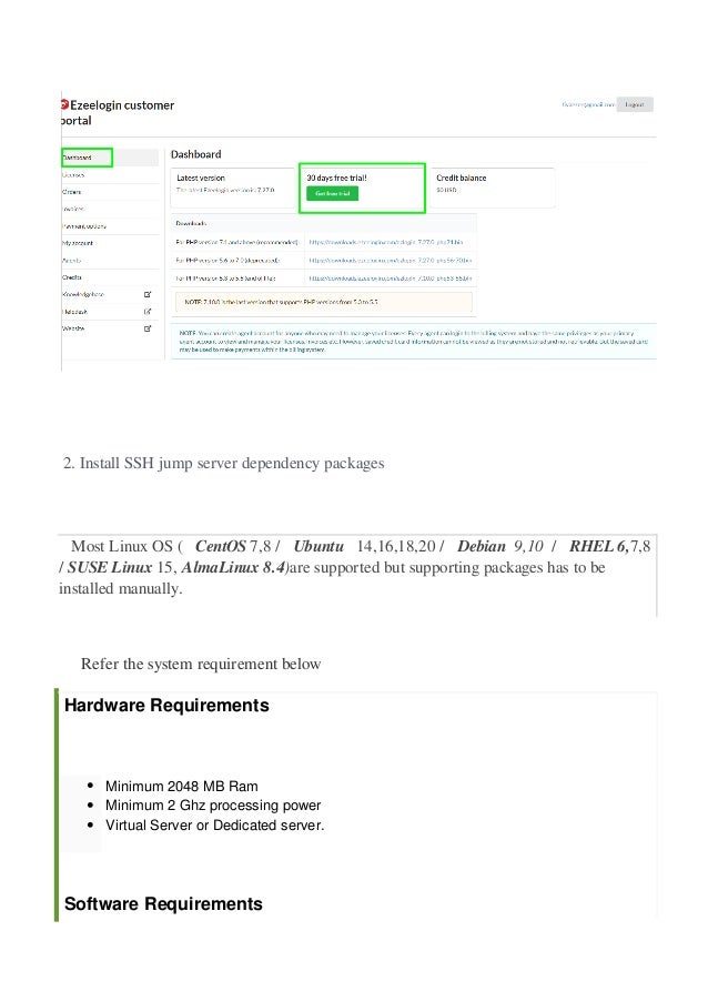 How to install Setup & Configure SSH Jump Server on a Linux box | PDF