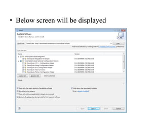 Install sonarqube plugin in anypoint studio | PPTX