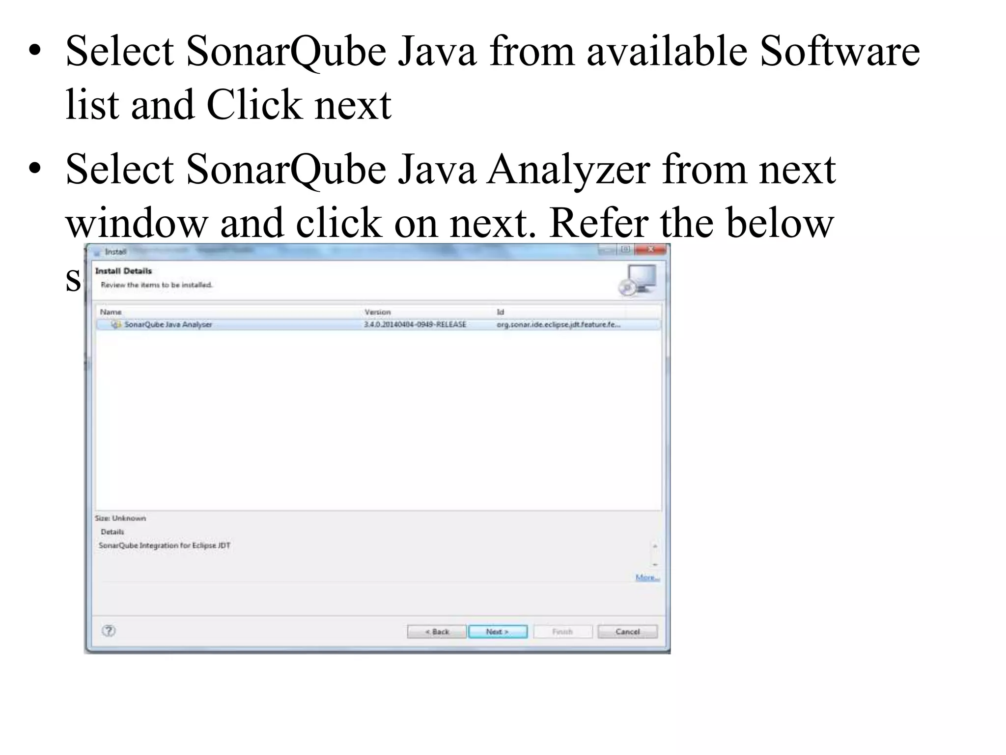 Install sonarqube plugin | PPT