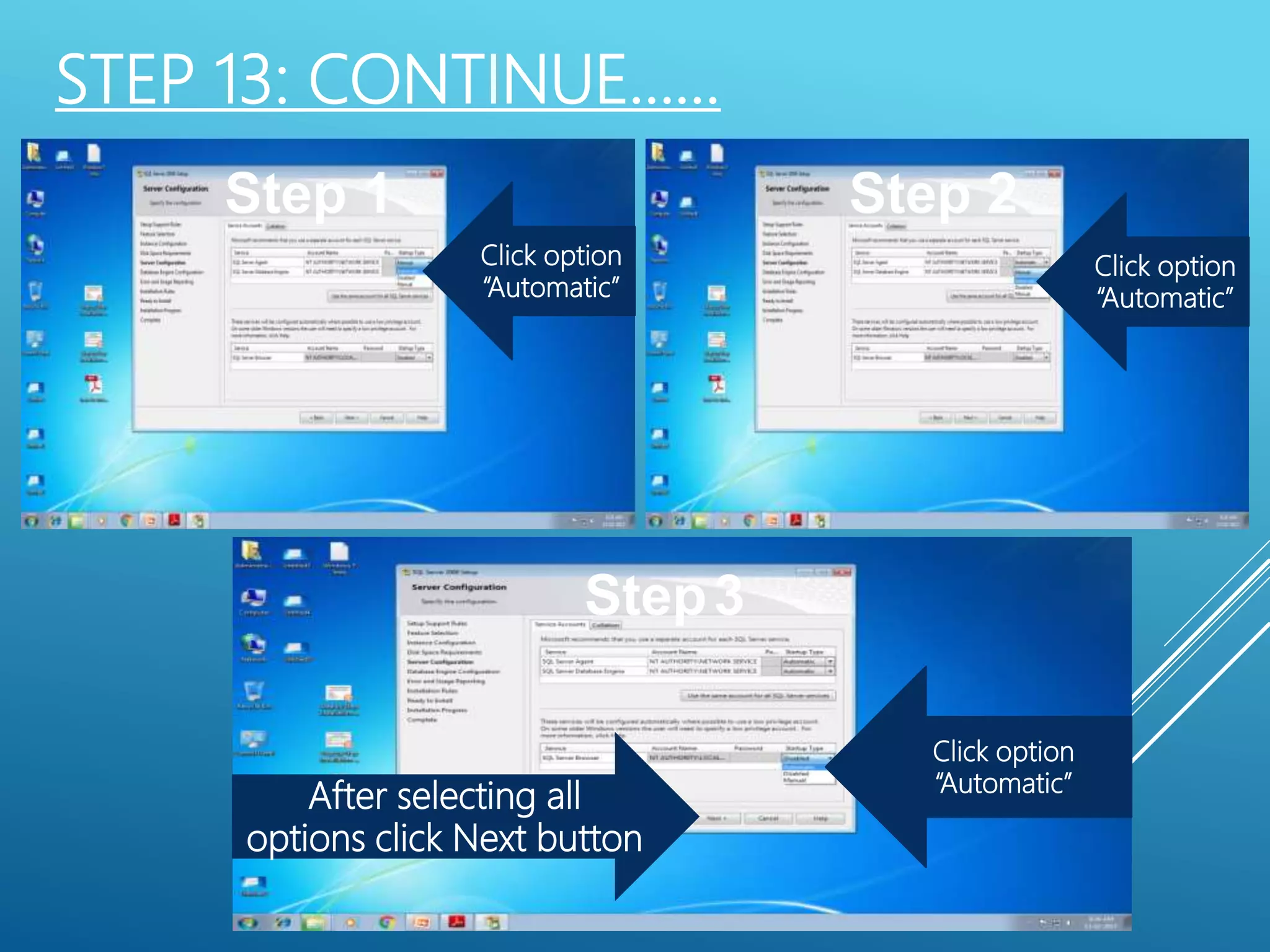How to install sql server 2008 step by step on windows 7 (32 64 bit) | PPT