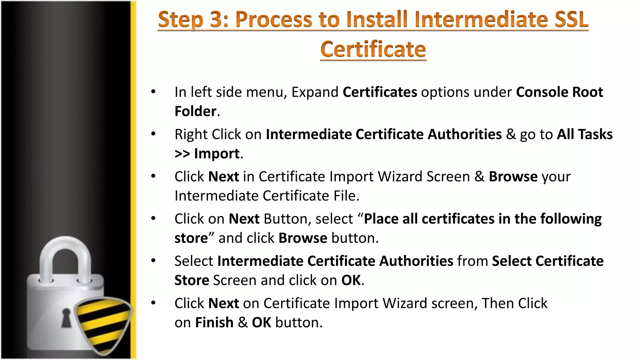 How to install SSL Certificate on Microsoft Exchange Server 2013 | PPT