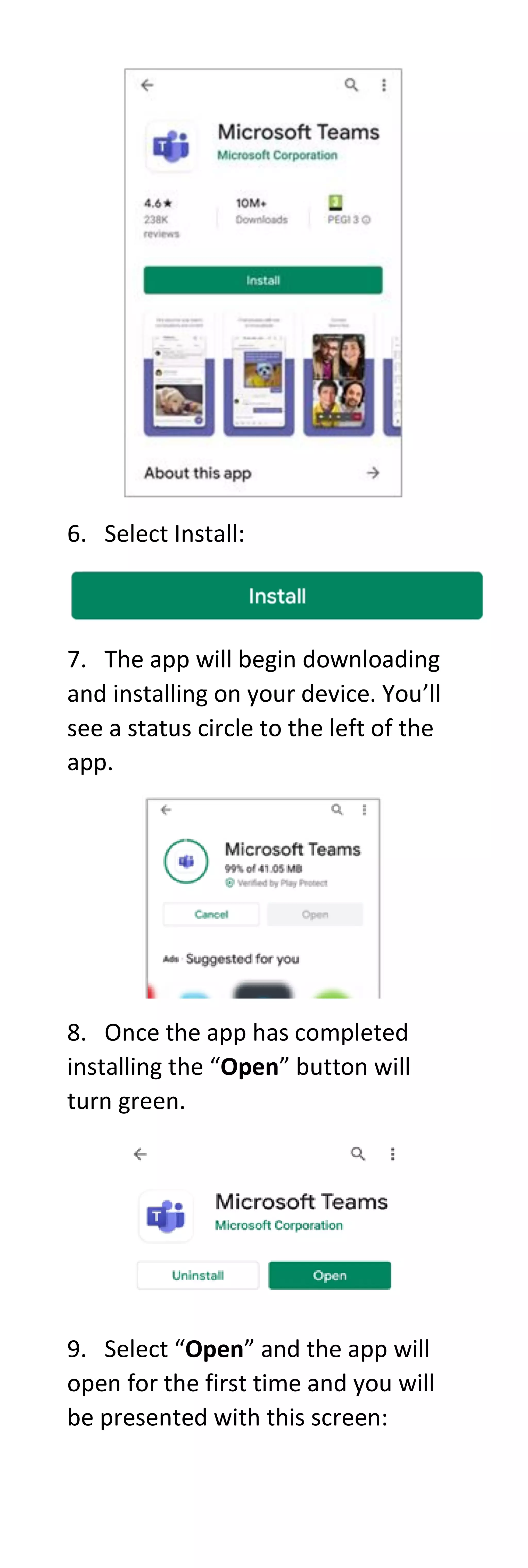 How to install Microsoft Teams Android app | PDF