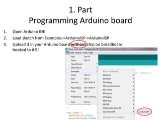 How to install the bootloader onto an arduino | PPT