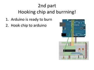 How to install the bootloader onto an arduino | PPT