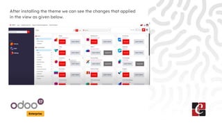 How to Install Theme in the Odoo 17 ERP | PPTX
