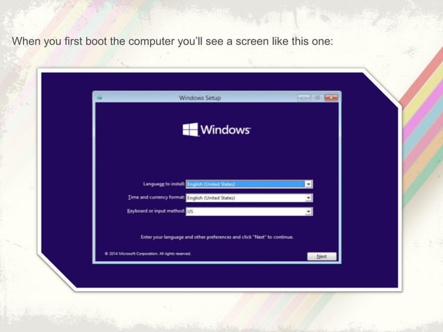 How to install windows 10 | PPT