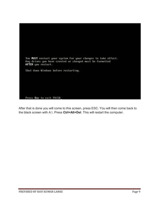 How to install windows 98 | PDF