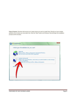 How to install windows vista | PDF