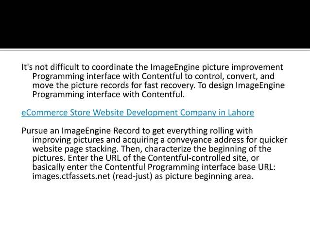 How to Integrate Image Engine to Contentful.pptx | Computing | Technology & Computing