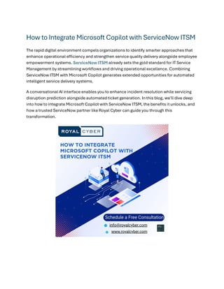 How to Integrate Microsoft Copilot with ServiceNow ITSM.pdf