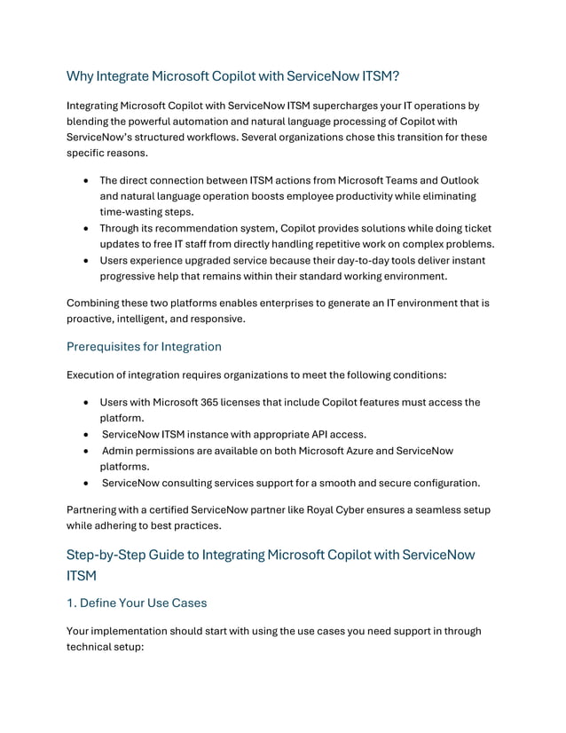 How to Integrate Microsoft Copilot with ServiceNow ITSM.pdf