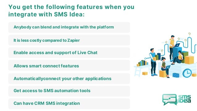 How to Integrate SMS Idea with 650+ Apps in 1 Click? | PPT
