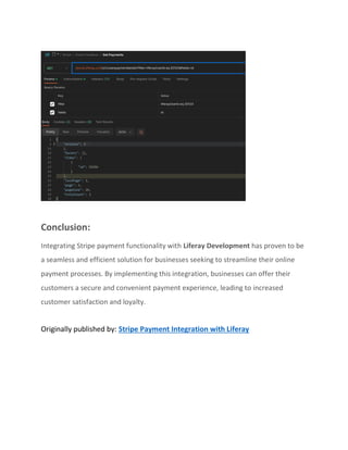 How to Integrate Stripe Payment with Liferay A Step-by-Step Guide | PDF