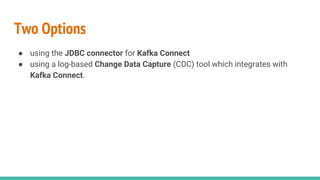 How to integrate your database with kafka & CDC | PPTX