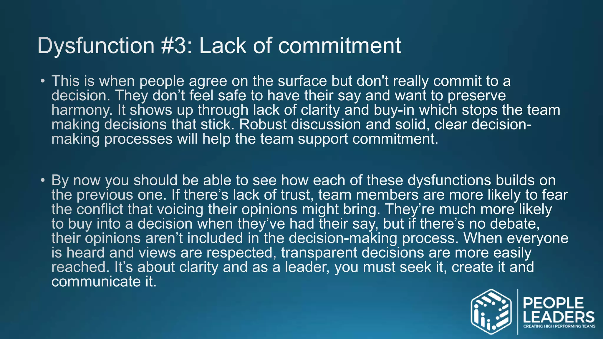 How to Interpret Lencioni’s 5 Dysfunctions of a Team | PPTX