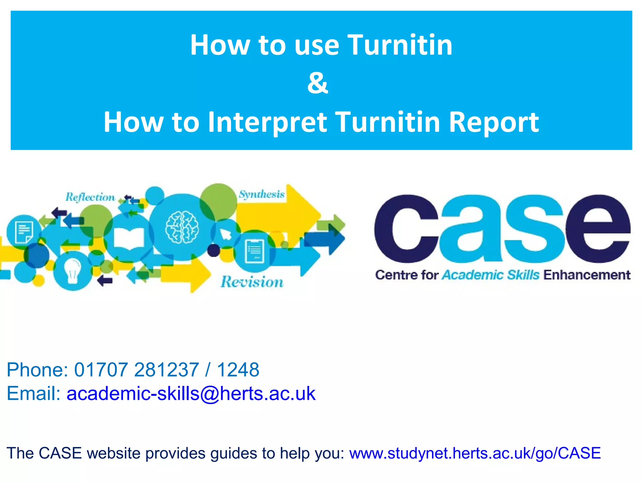 How to interpret turnitin reports | PPT