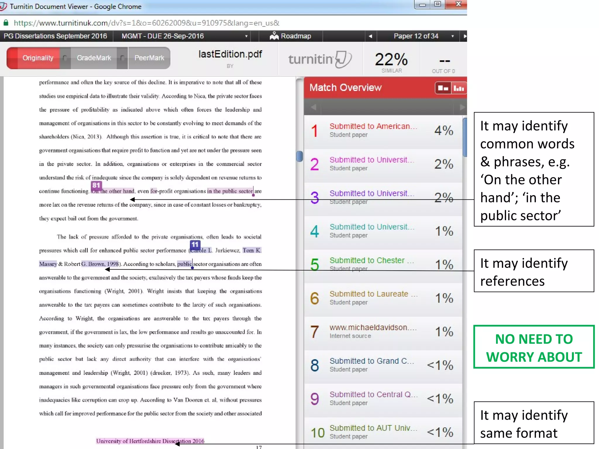 How to interpret turnitin reports | PPT