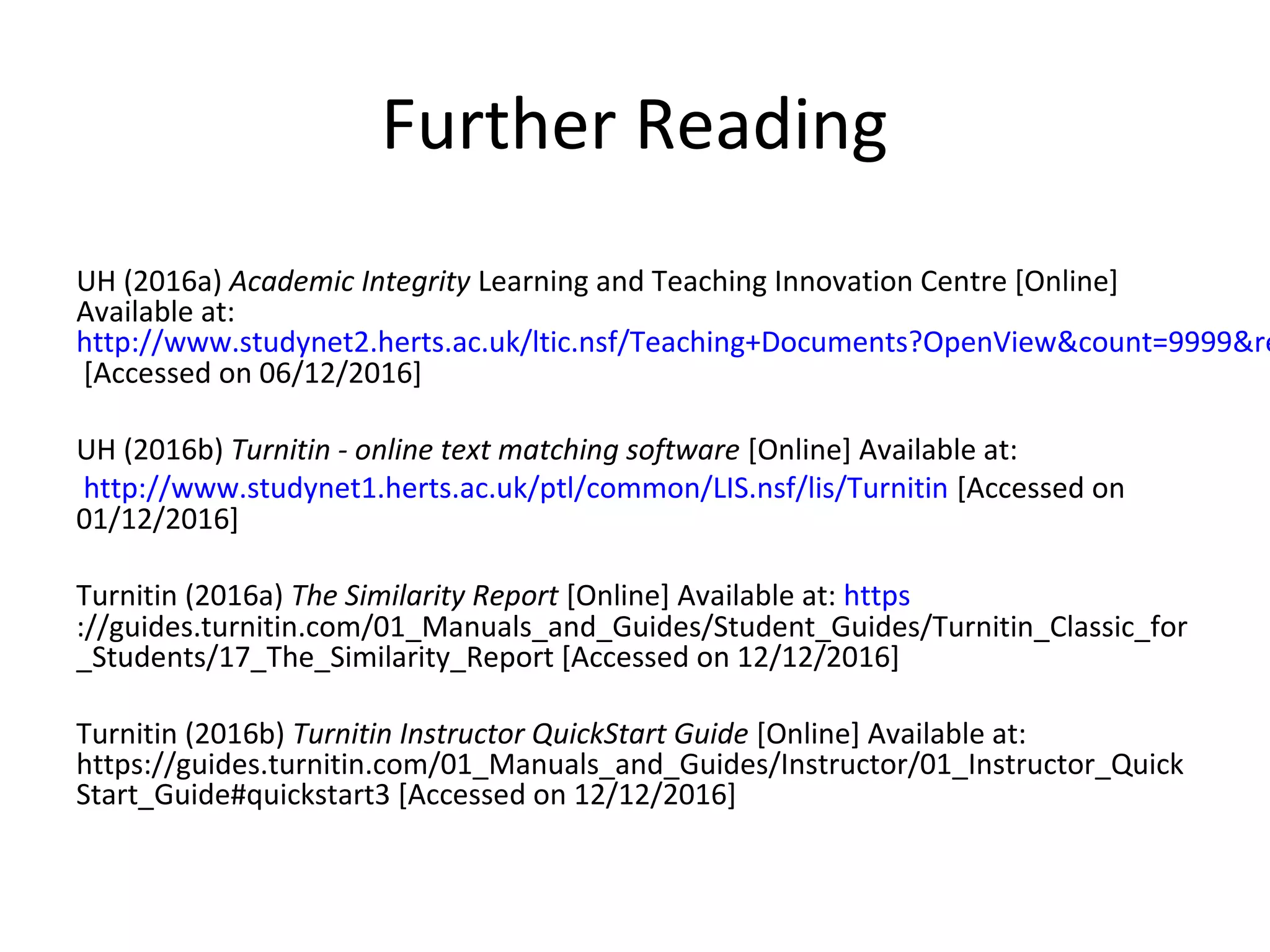 How to interpret turnitin reports | PPT