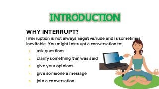 How to Interrupt Someone Politely in English | PPT
