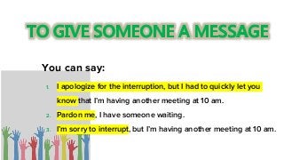 How to Interrupt Someone Politely in English | PPT