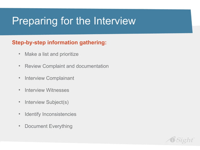 Workplace Investigations: Interviewing Like a Pro | PPT