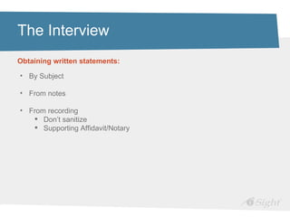 Workplace Investigations: Interviewing Like a Pro | PPT