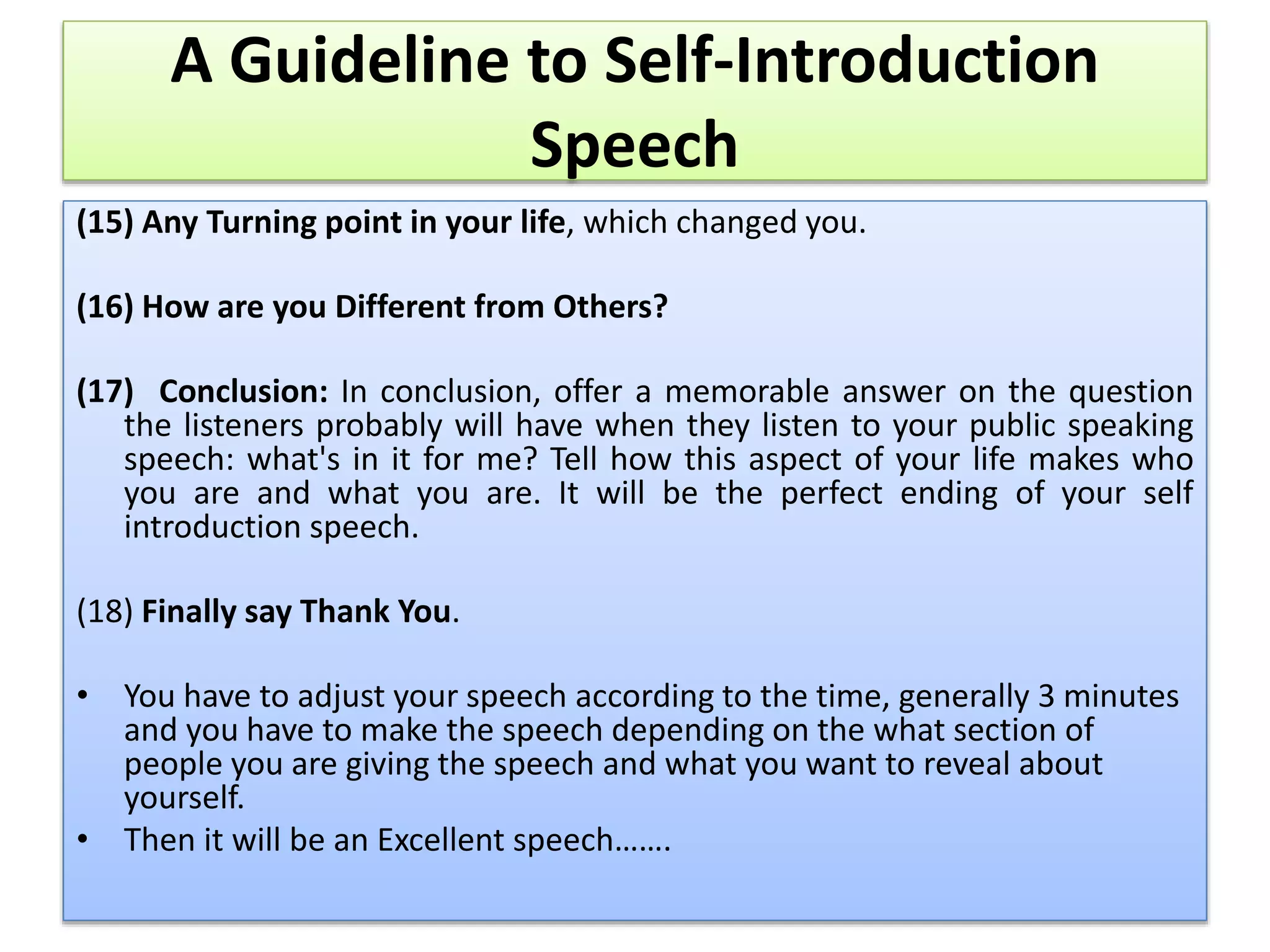 How to introduce | PPT